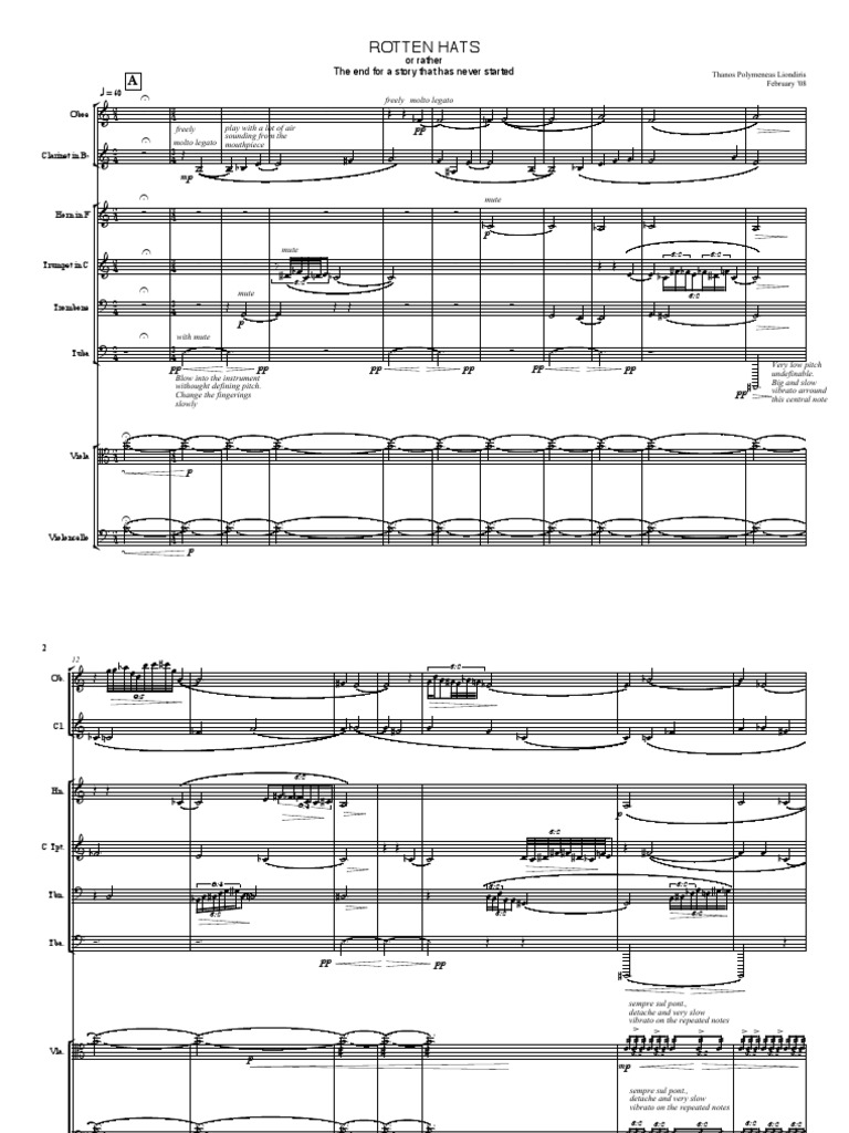 Rotten Hats: or Rather The End For A Story That Has Never Started | PDF ...