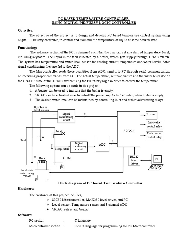 PC-Based Temperature Control System | PDF