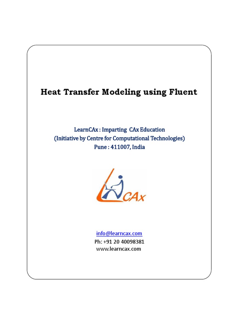 02-Heat Transfer Modeling Using ANSYS FLUENT | PDF | Heat Transfer | Computational Fluid Dynamics