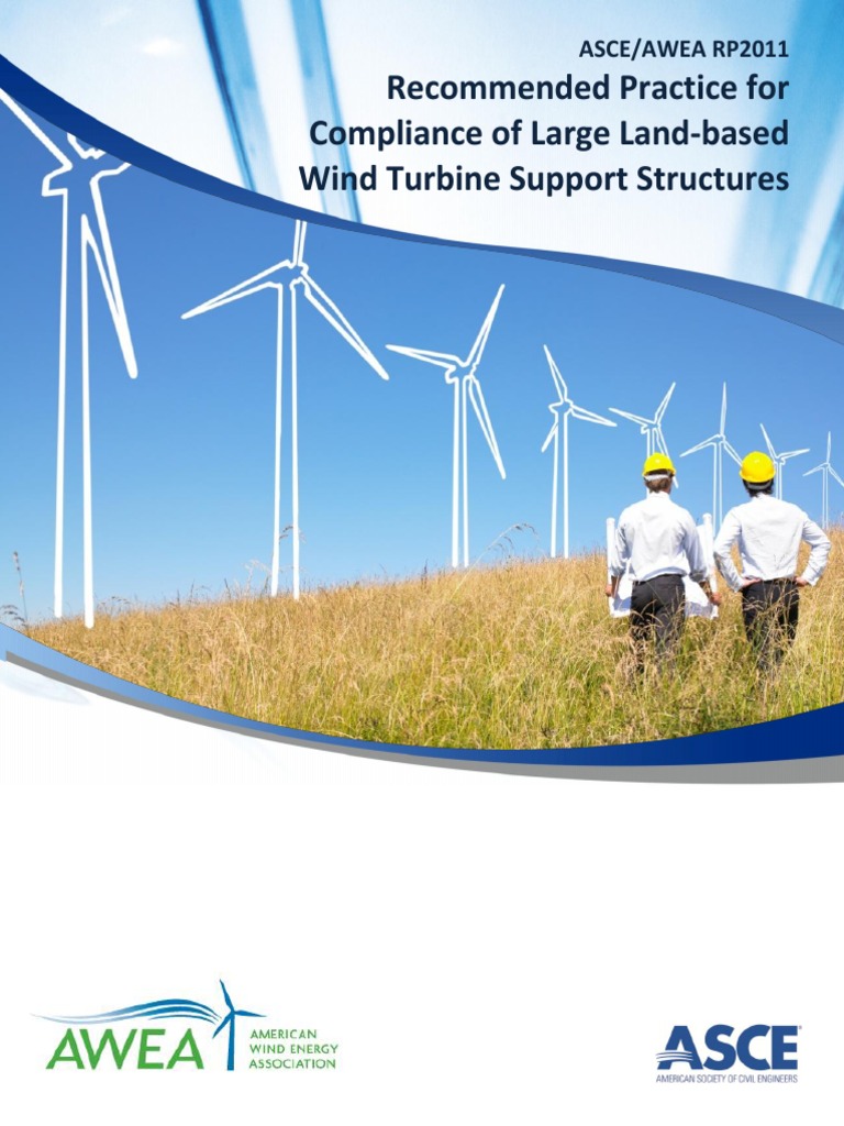 Asce Awea Rp2011 Public Release Pdf Wind Power Wind Turbine