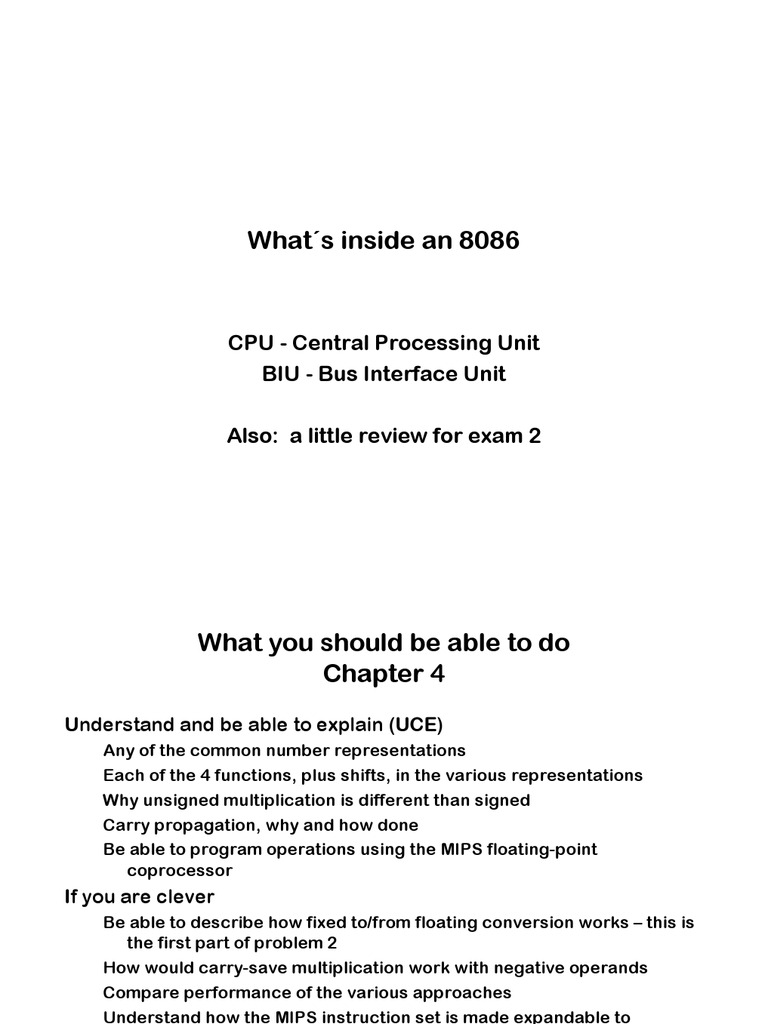 What S Inside An 8086 | PDF | Central Processing Unit | Computer Science