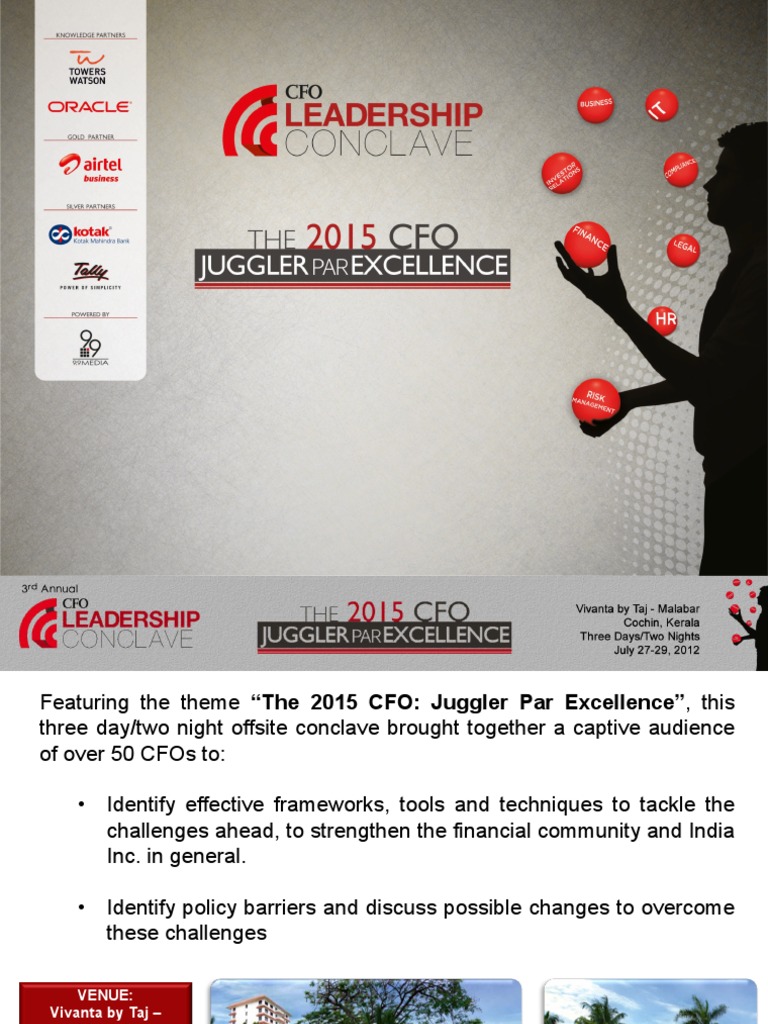 3rd Annual CFO Conclave Post Event Report | PDF | Chief Financial Officer | Chief Executive Officer