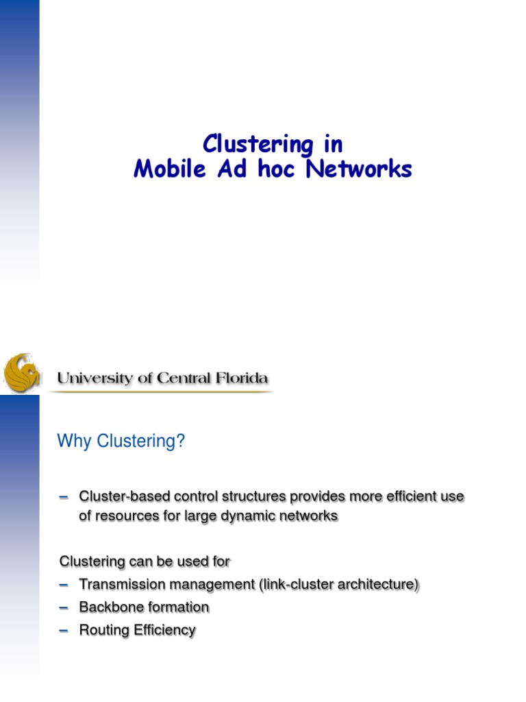 Clustering In Mobile Ad Hoc Networks Download Free Pdf Wireless Ad 0554