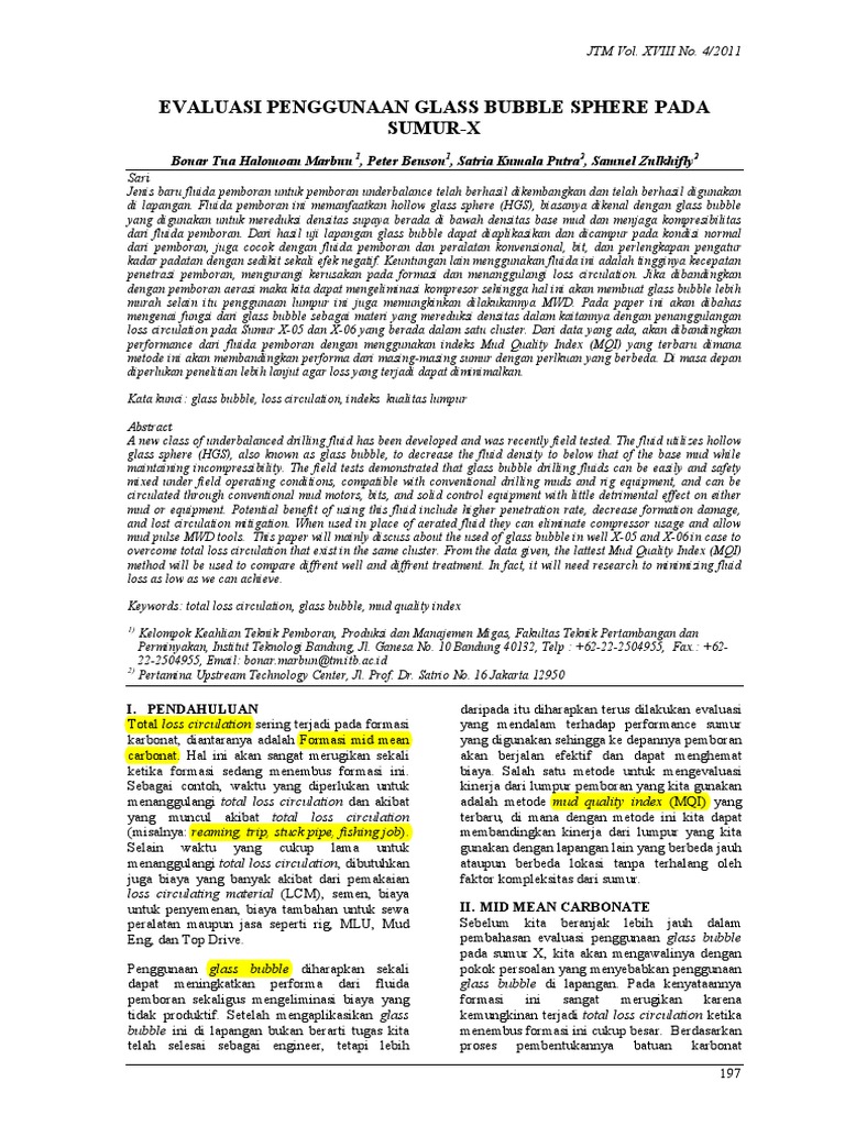 Paper Loss Circulation | PDF