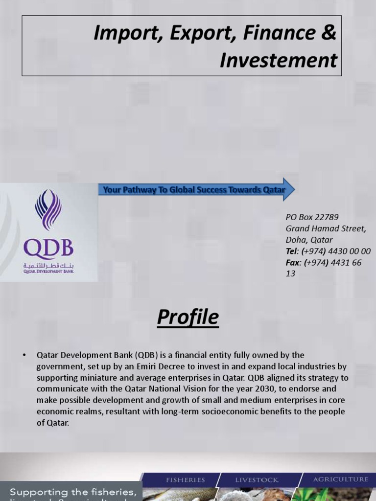 Import, Export, Finance & Investement: PO Box 22789 Grand Hamad Street ...