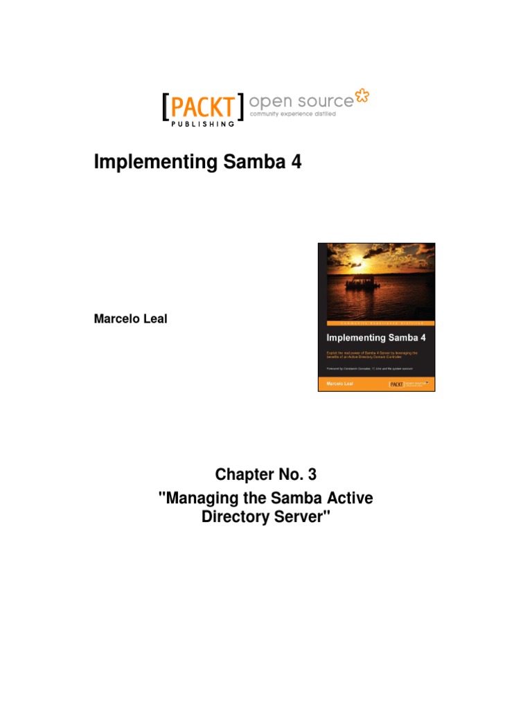 Implementing Samba 4 Sample Chapter | PDF | Group Policy | Active Directory