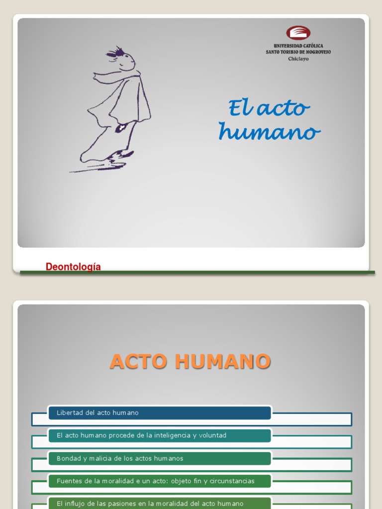 Acto Humano | PDF | Mal | Libertad