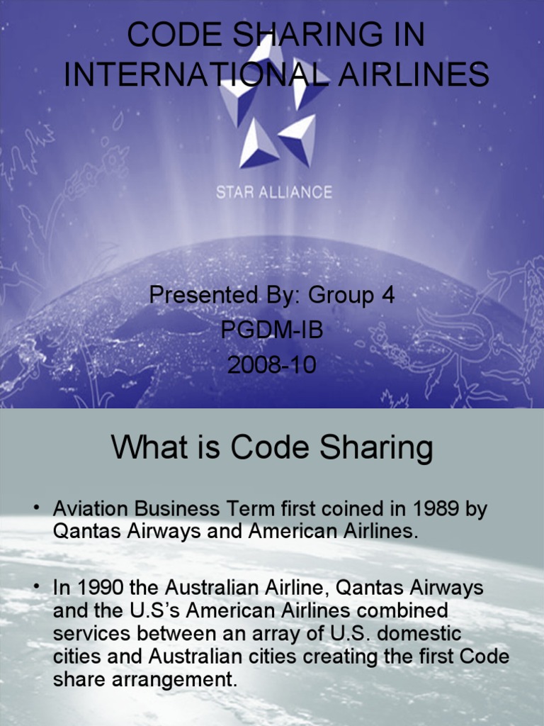 Code Sharing in International Airlines | PDF | Airlines | Aviation