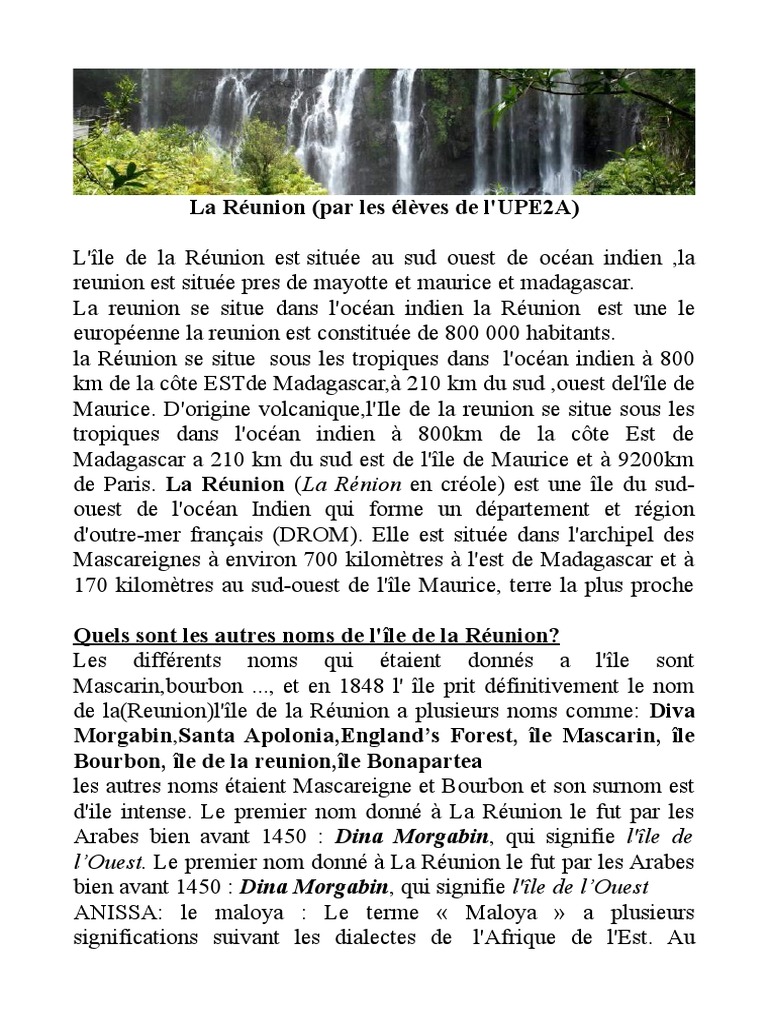 La Reunion | PDF