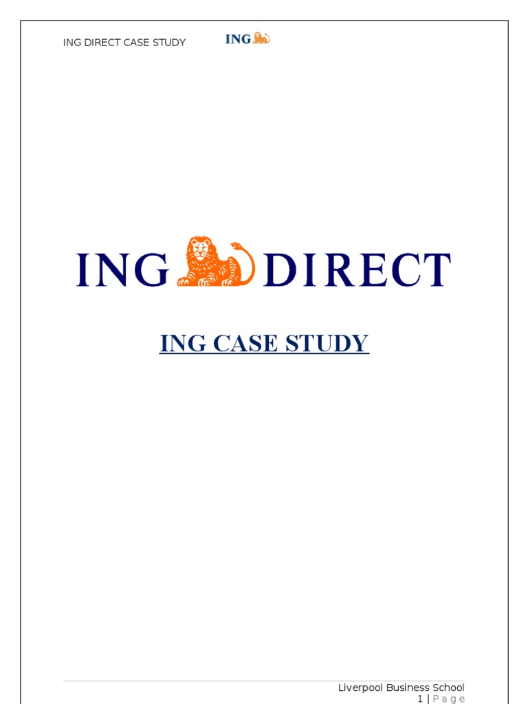 Ing Direct Case Study | PDF | Marketing Strategy | Marketing