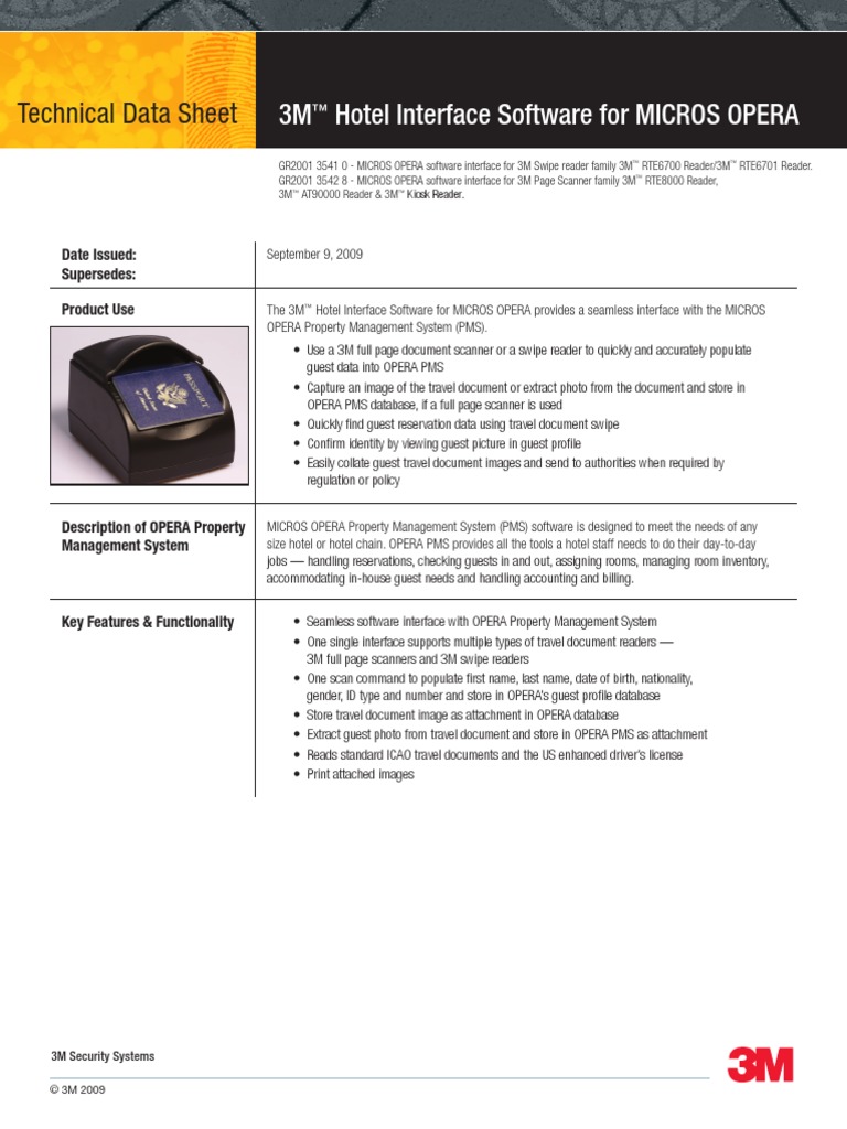 Micros Opera Tds | PDF | Image Scanner | Windows Xp