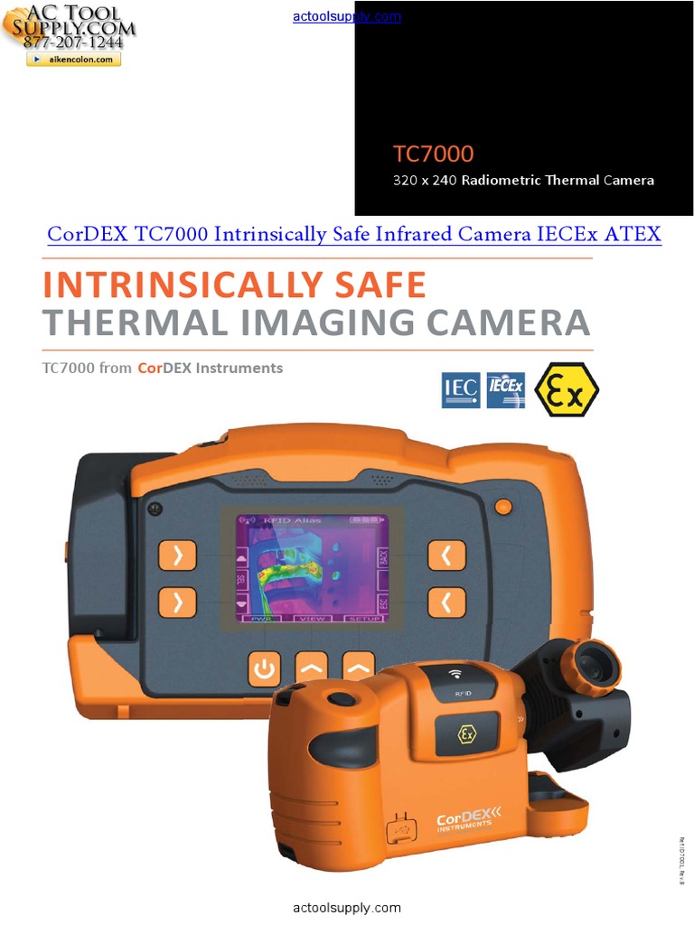 Cordex TC7000 Infrarerd Camera Brochure | PDF | Thermography | Infrared