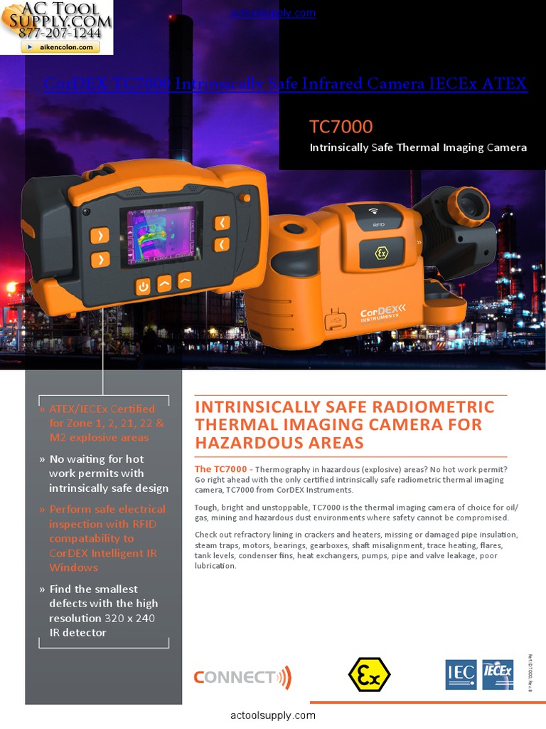 Cordex TC7000 Infrarerd Camera Datasheet | PDF | Thermography | Infrared