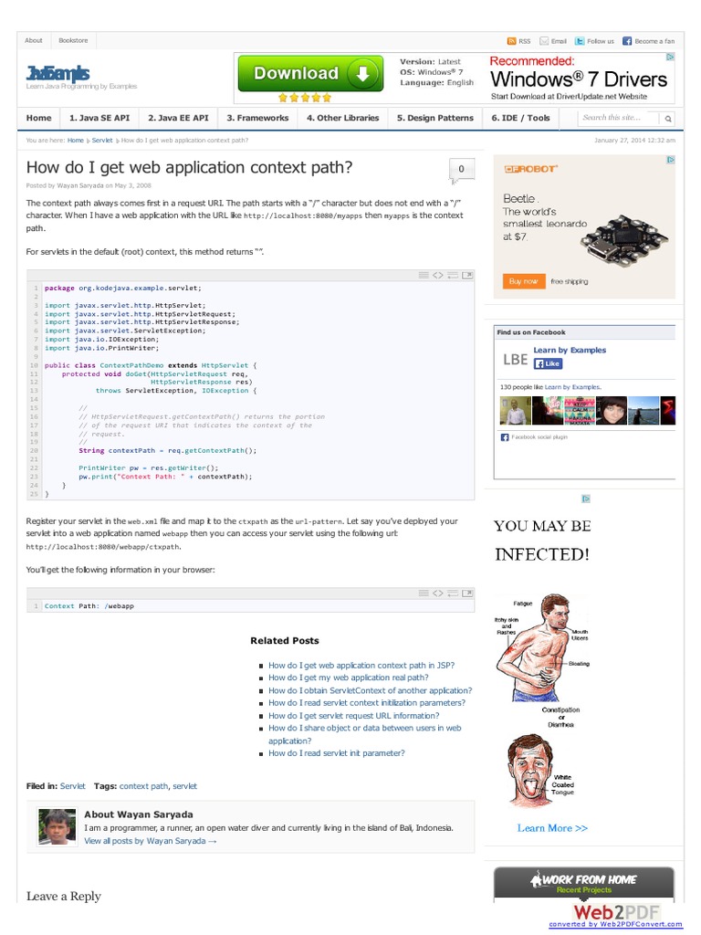 How Do I Get Web Application Context Path Pdf Java Servlet 8542