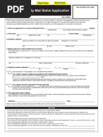 Postal Vote Application Form 2023 | PDF