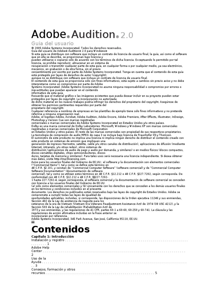 Adobe Audition 2.0 | PDF | Red mundial | Internet y web