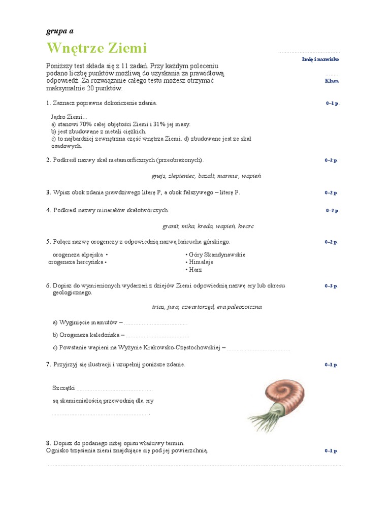 Rozdzial 5 Wnetrze Ziemi Geografia | PDF Rozdzial 5 Wnetrze Ziemi Geografia | PDF