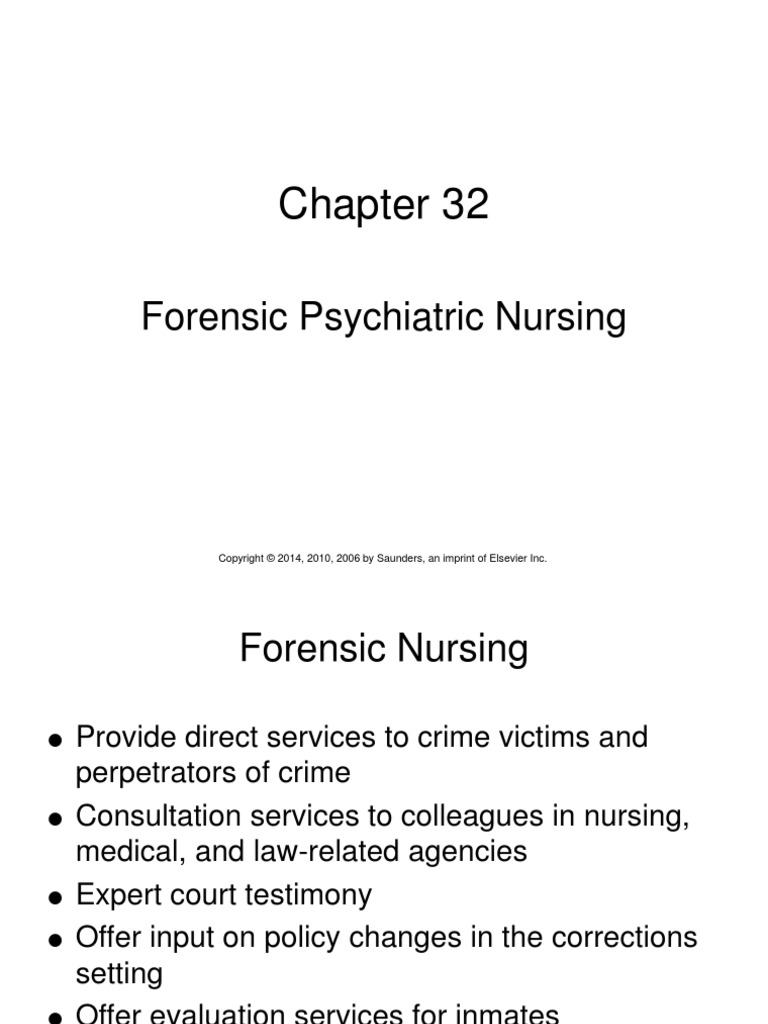 Chapter 32 | PDF | Insanity Defense | Forensic Psychiatry
