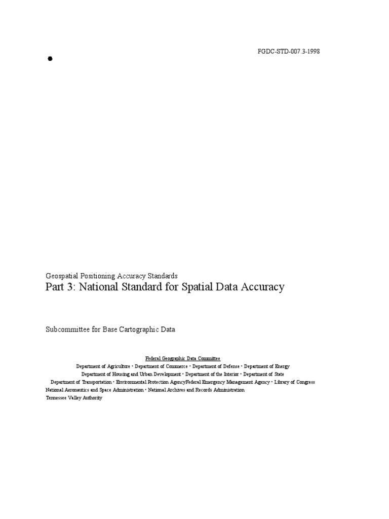 Part 3: National Standard For Spatial Data Accuracy: Geospatial ...