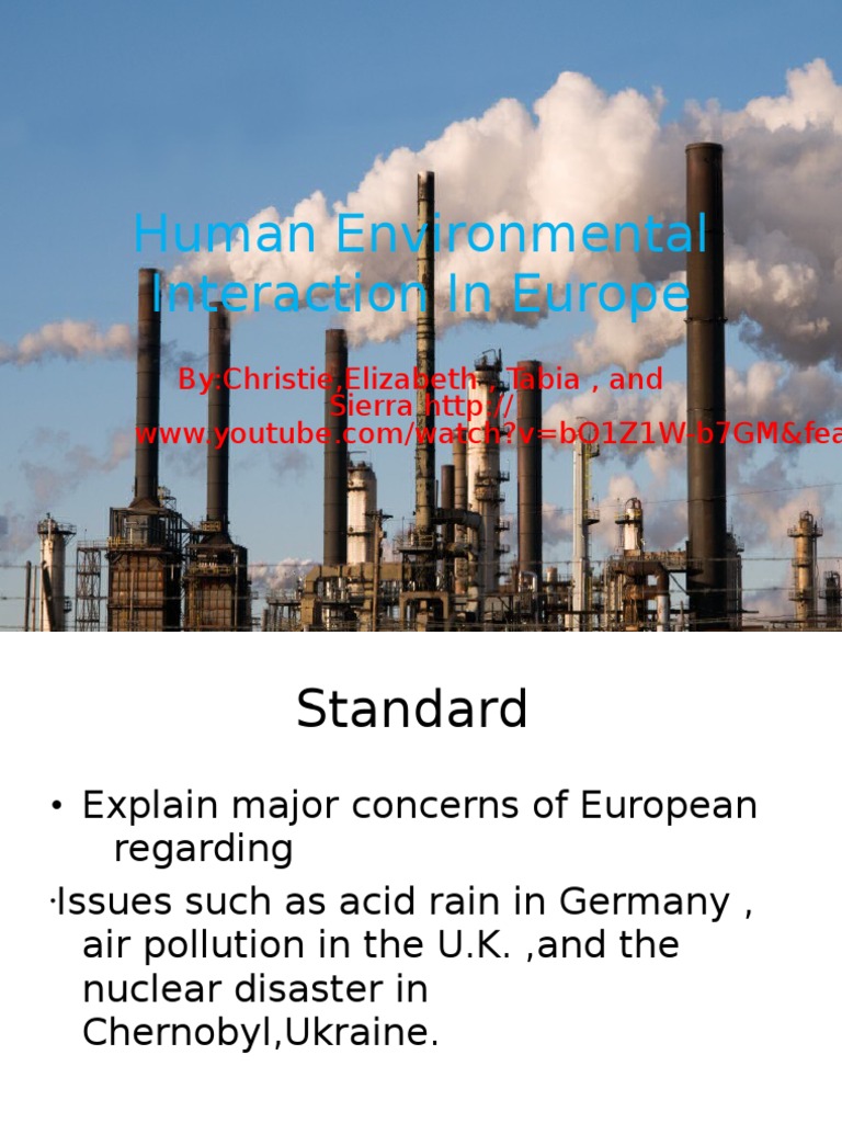 Human Environmental Interaction in Europe | PDF