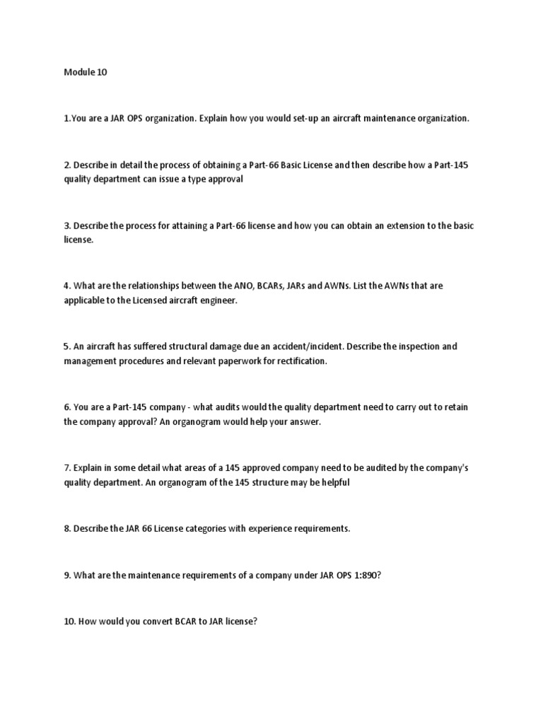 Module 10 EASA | PDF | Aircraft | Aerospace Engineering