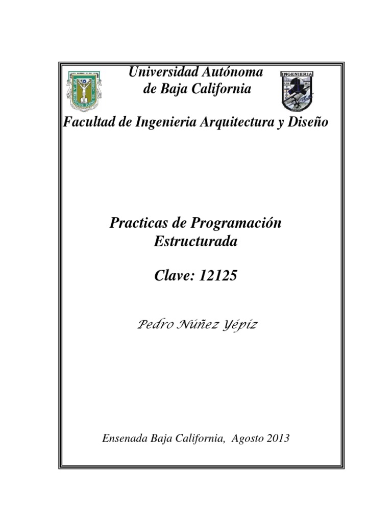 Practicas Programacion Estructurada | PDF | Correo electrónico | Estructura de datos de matriz
