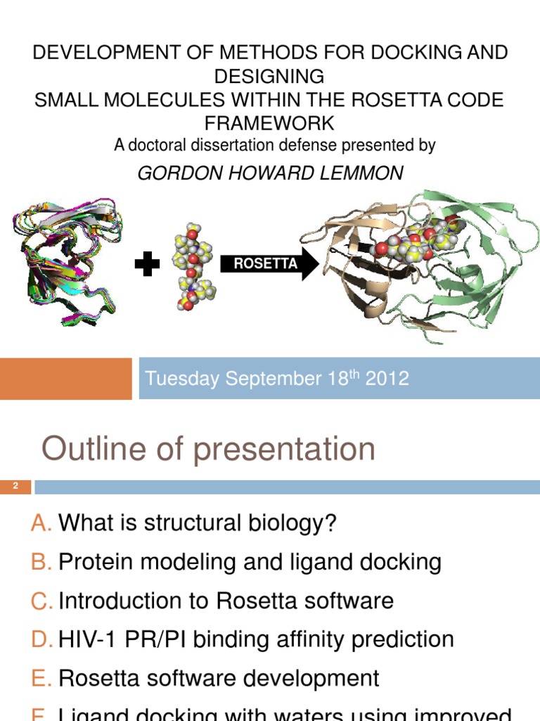 Docking & Designing Small Molecules Within The Rosetta Code Framework | PDF | Docking (Molecular ...
