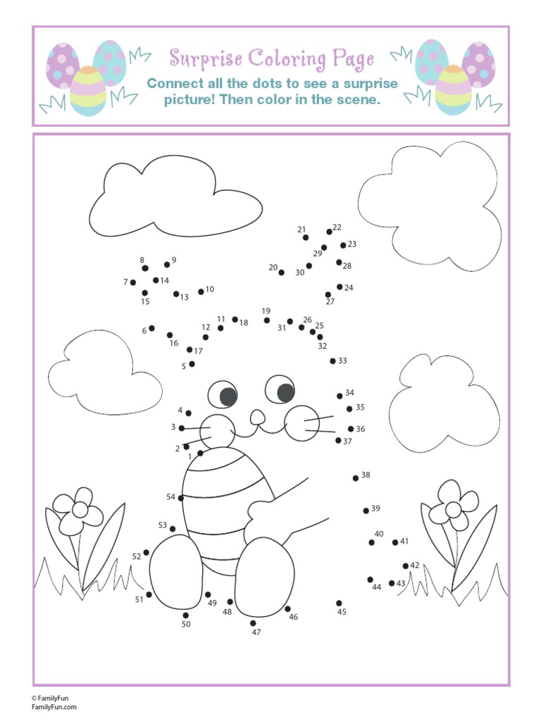 Connect the Dots Coloring Activity | PDF