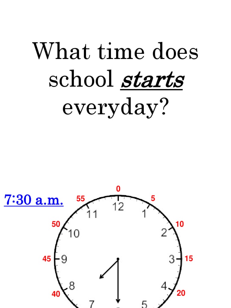 School Start and End Times Explained | PDF