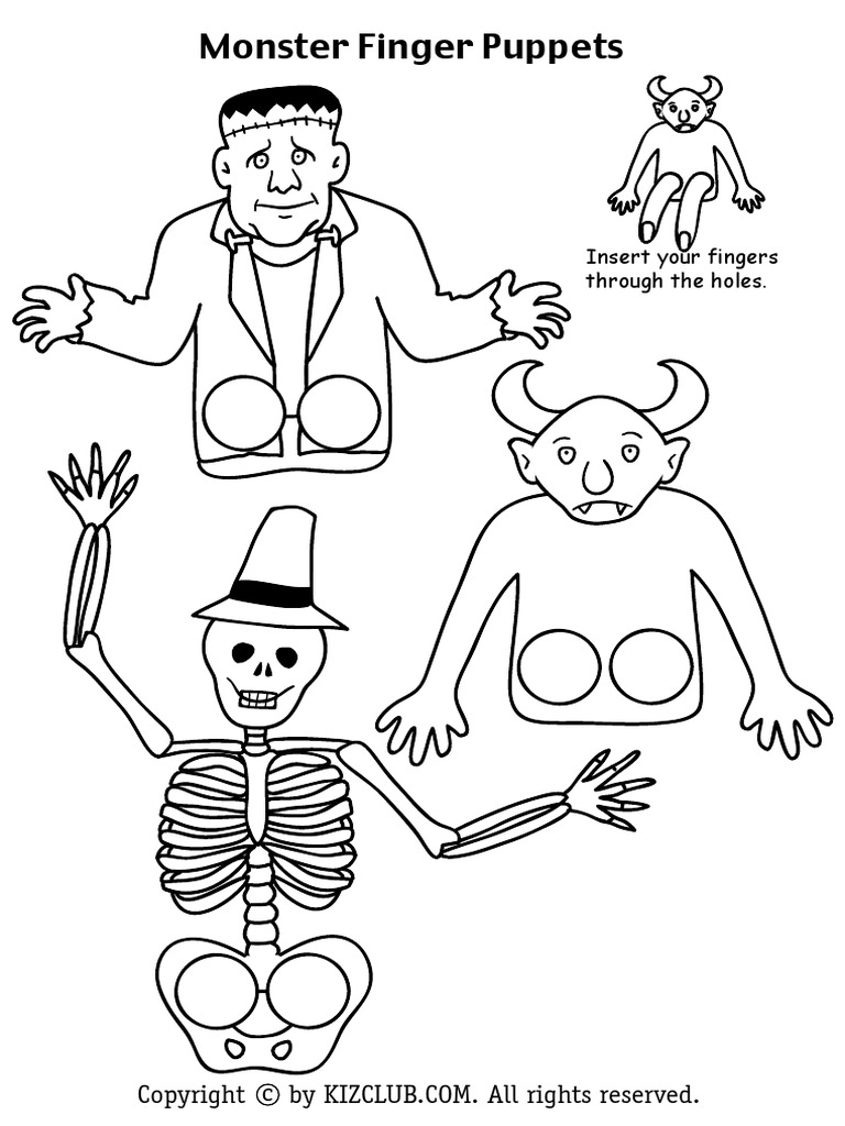 Monster Finger Puppets Guide | PDF