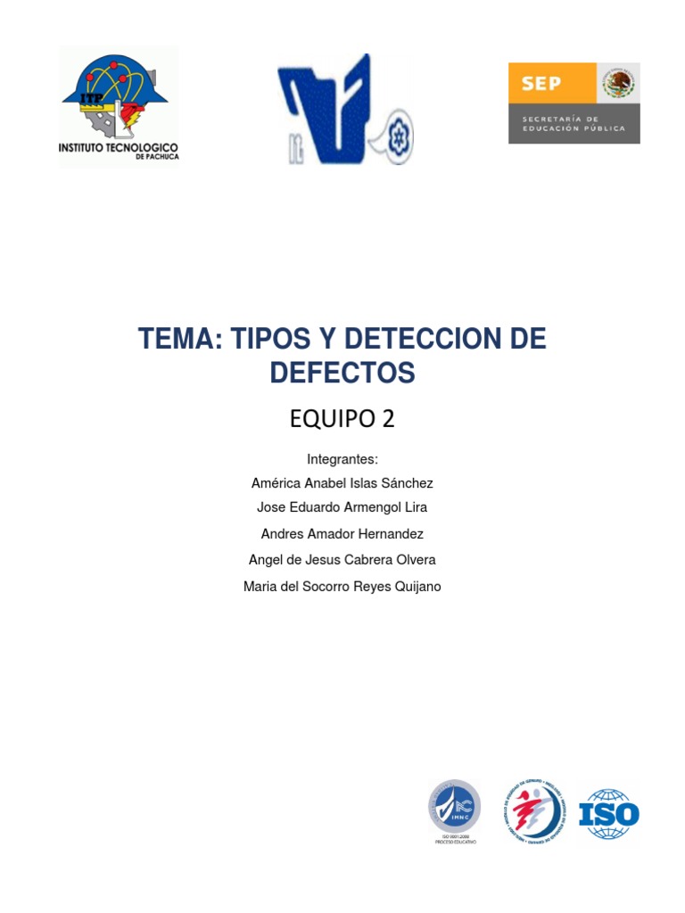 4.1.1 Tipos y Deteccion de Defectos | PDF | Análisis de Riesgo y Puntos ...