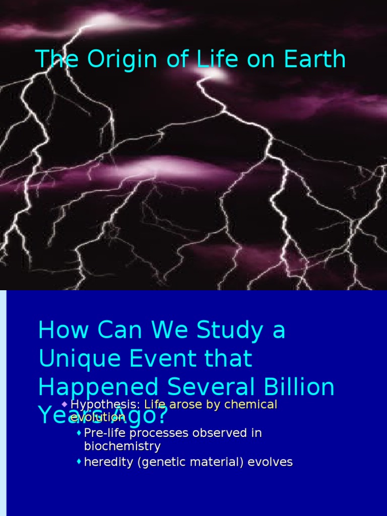Origin of Life: Chemical Evolution Insights | PDF | Abiogenesis | Life