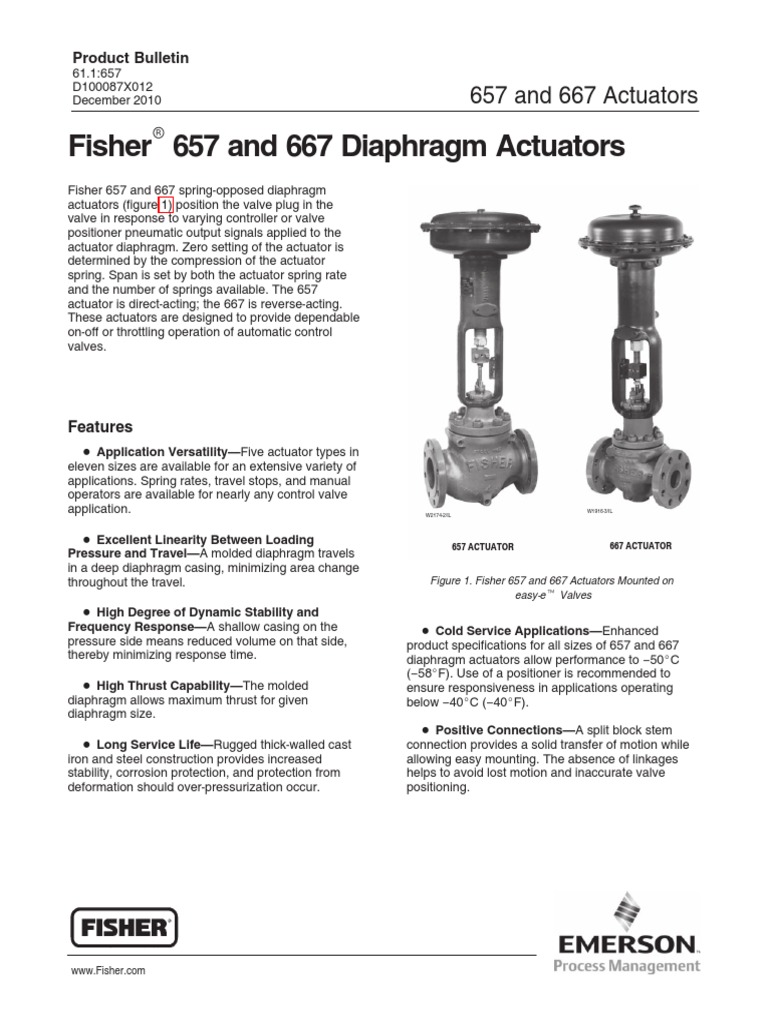 Fisher 657 and 667 Actuator Overview | PDF