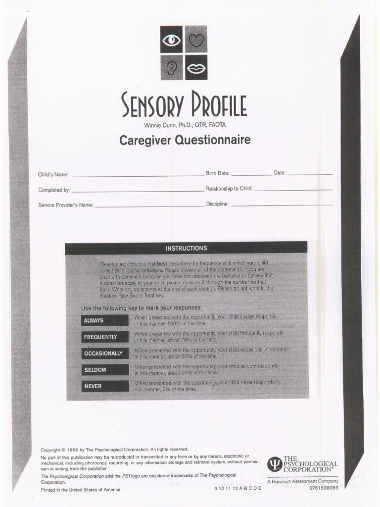 Sensory Profile The Sensory