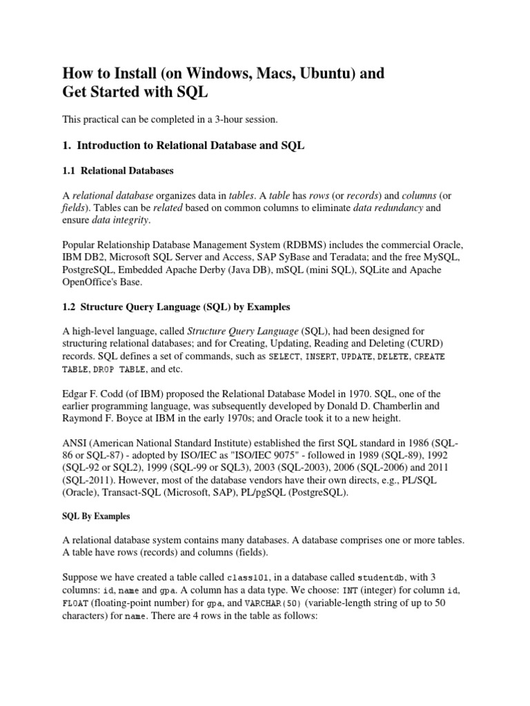 Java Connect SQL | PDF | Relational Database | Superuser