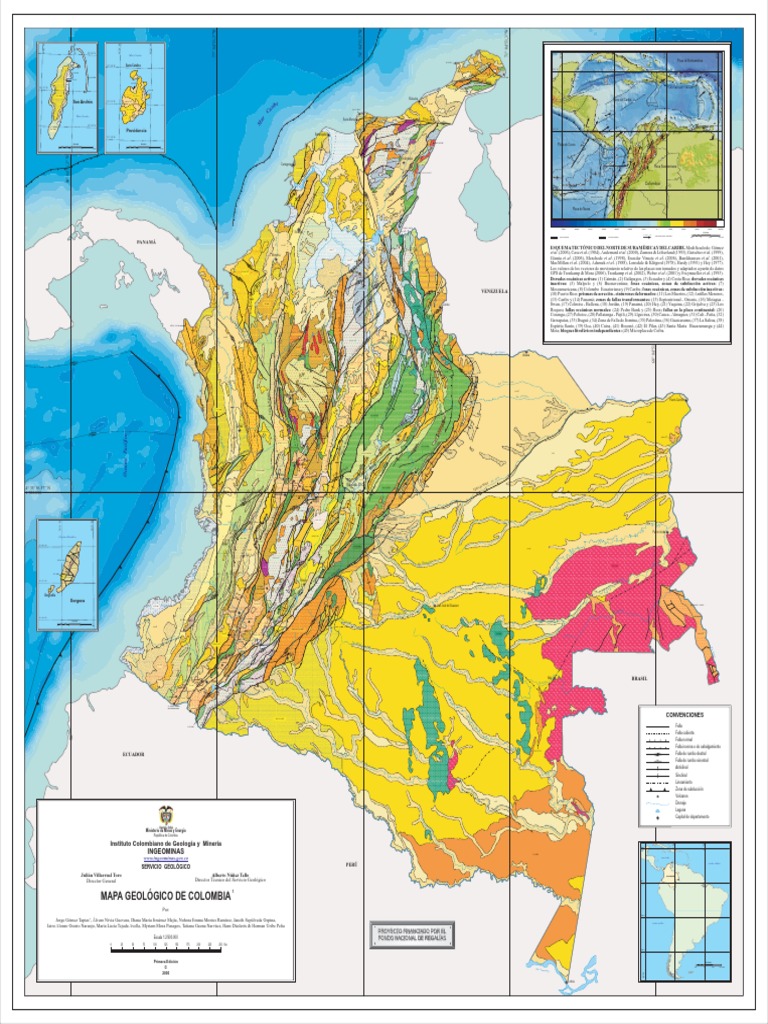 Mapa Geologico Colombia 2006 | PDF
