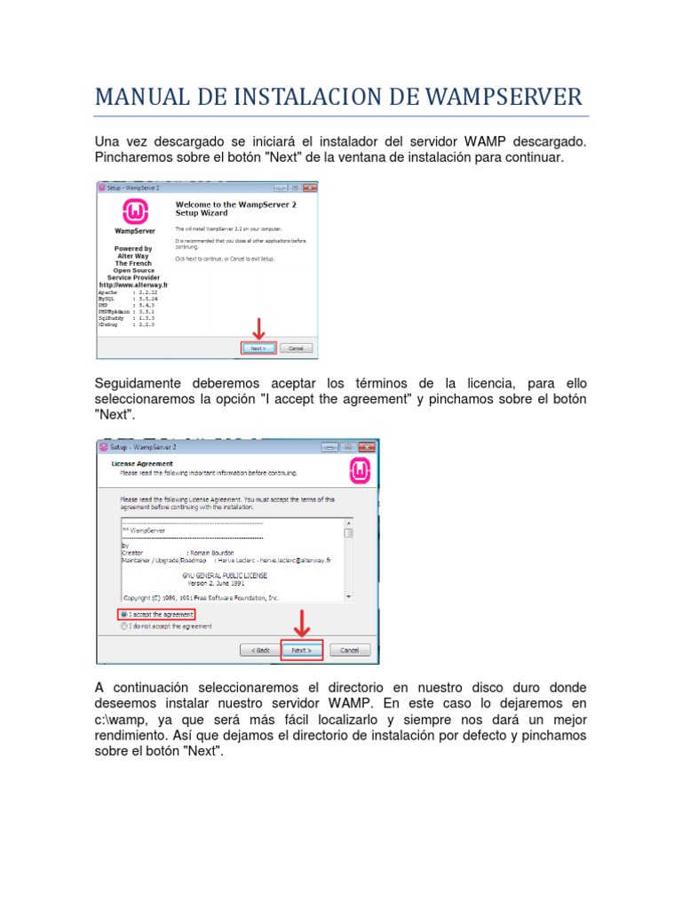 Manual de Instalacion de Wampserver | PDF | Firefox | Navegador web