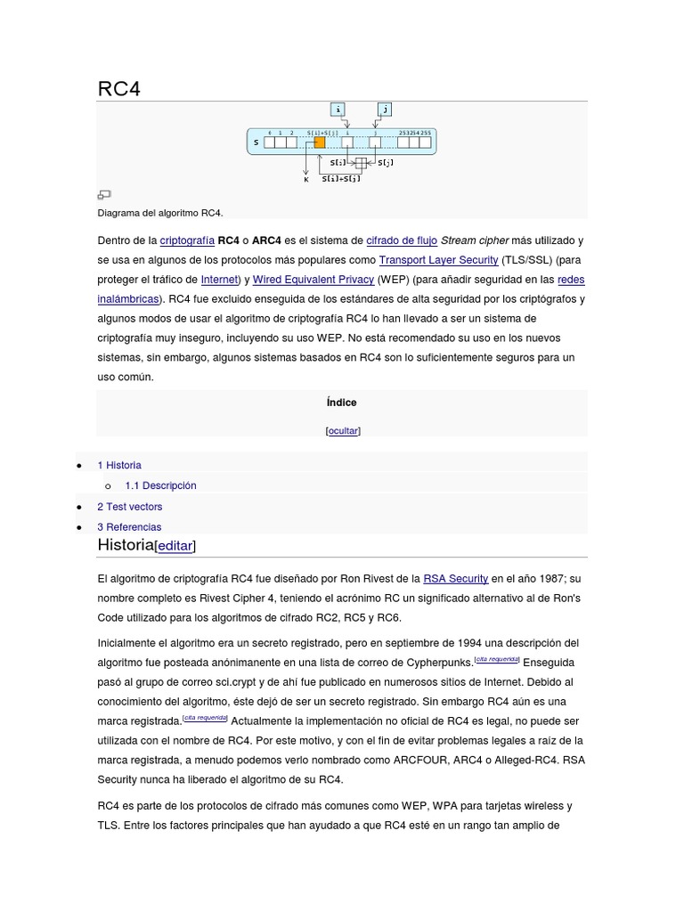 RC4 | Criptografía | Matemáticas Aplicadas