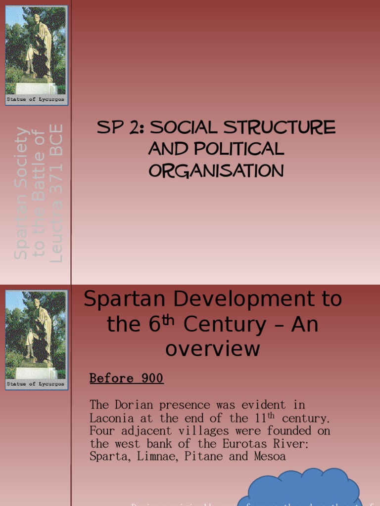 SP2 Social Structure and Political Ion | PDF | Sparta | Classical Antiquity