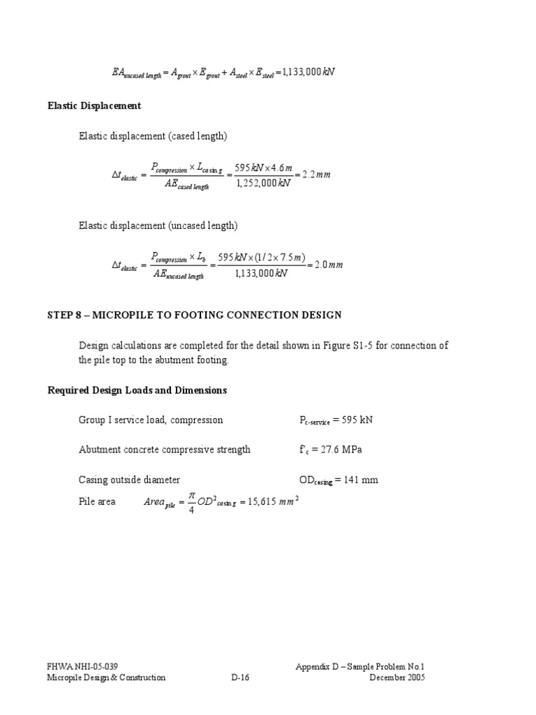 Micropile Design & Connection Guide | PDF | Technology & Engineering