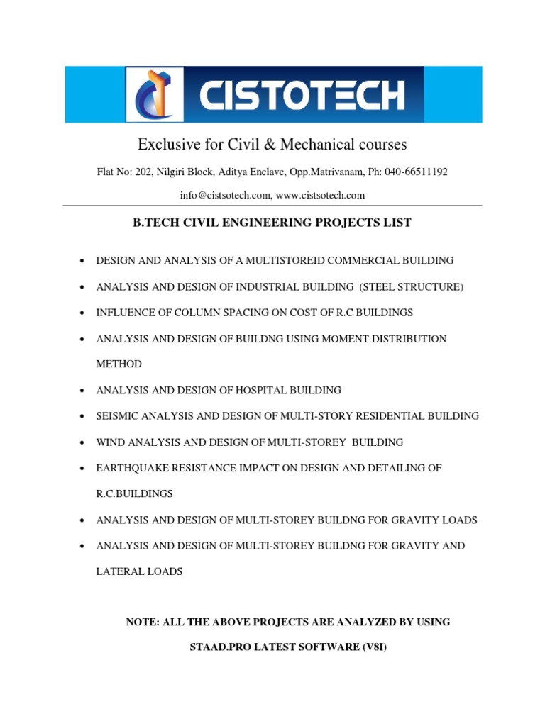 Exclusive For Civil & Mechanical Courses: B.Tech Civil Engineering ...