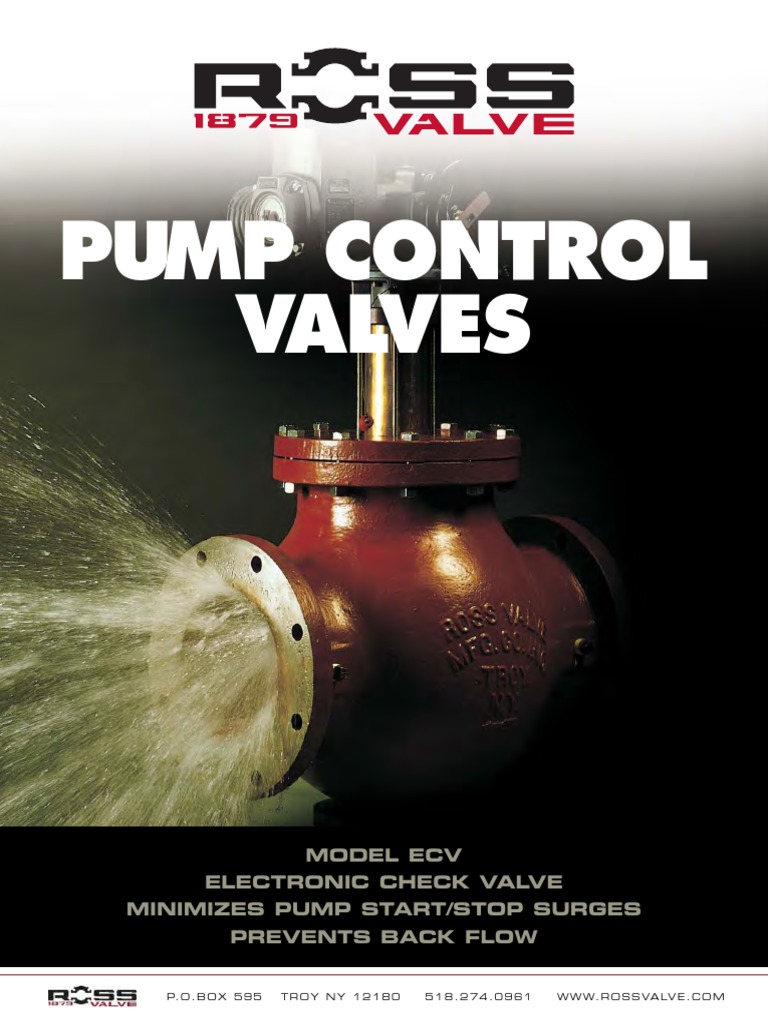 Ross Pump Control Valves Brochure | Download Free PDF | Pump | Valve