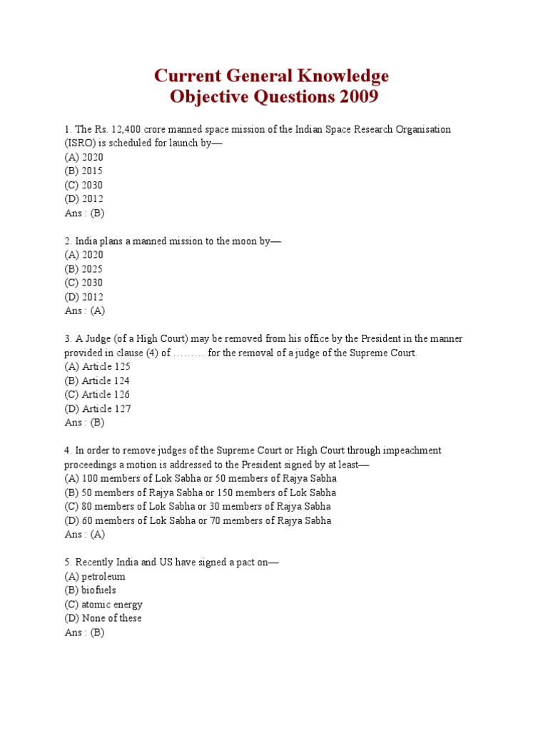 Current General Knowledge SBI PAPER | PDF | Web Page