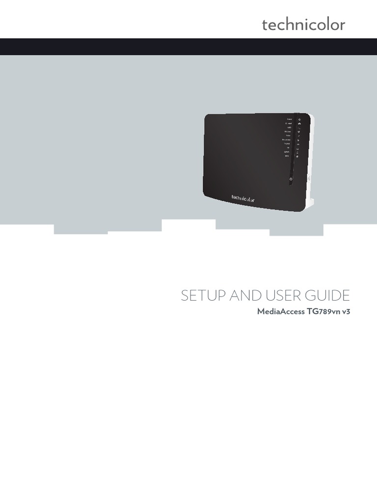 Technicolour TG587n v3 Modem User Manual | PDF | Digital Subscriber ...