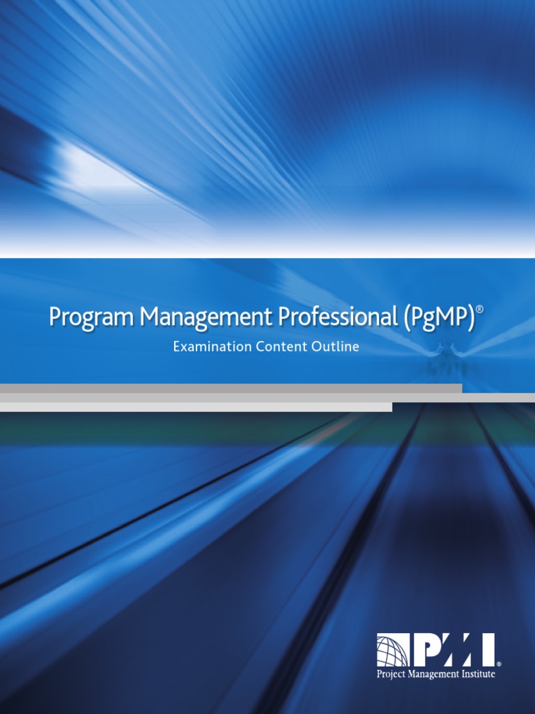 PGMP Examination Content Outline 2011 Sec | PDF | Project Management ...