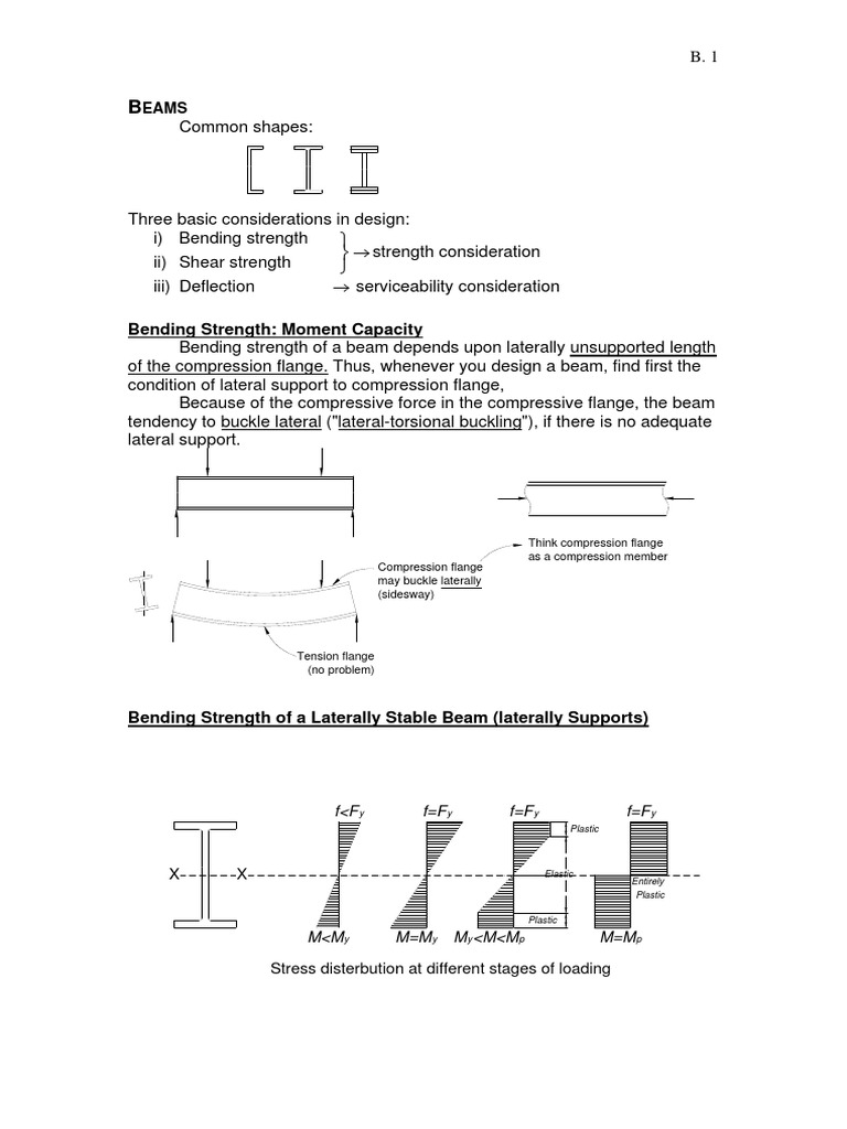 Class Lectures 4 - Flexural Members | PDF | Bending | Buckling