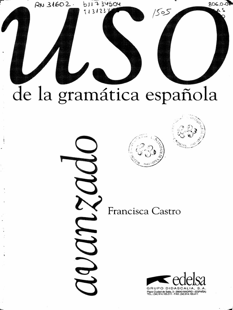Español - Uso de la gramatica española - avanzado | PDF