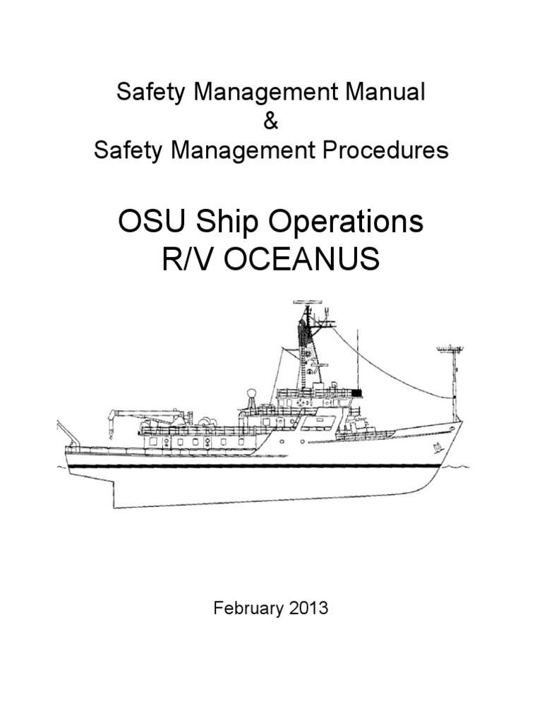 SMM Manual | PDF | Safety | Water Transport