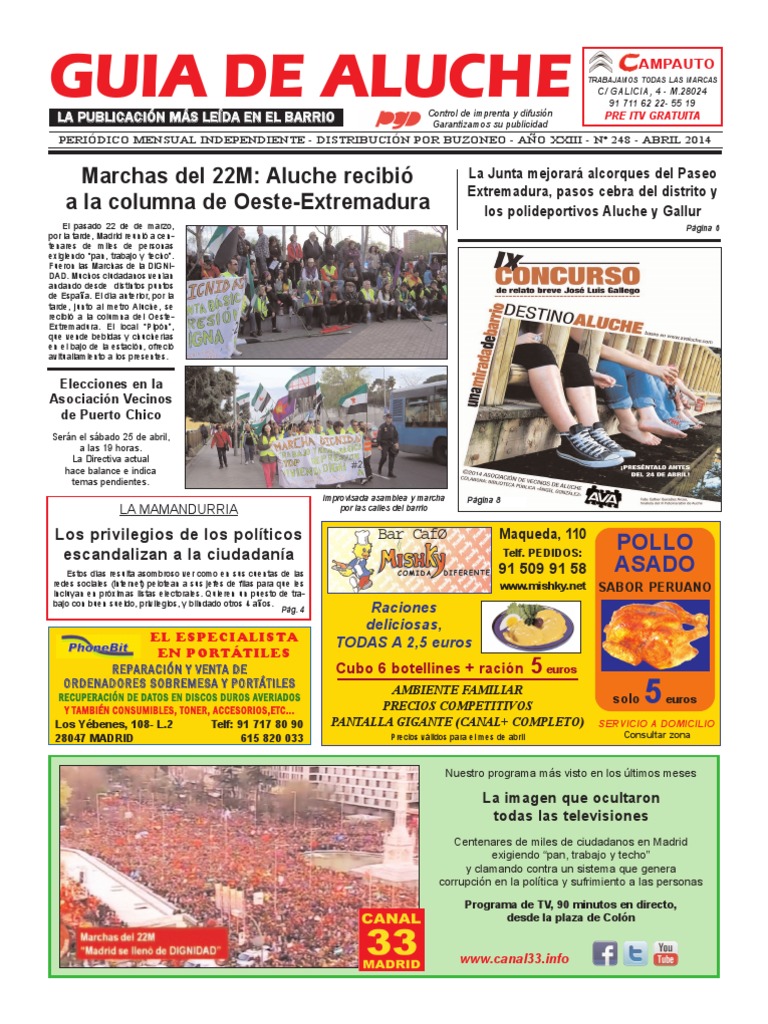 GUÍA DE ALUCHE abril 2014 | Madrid | Masaje