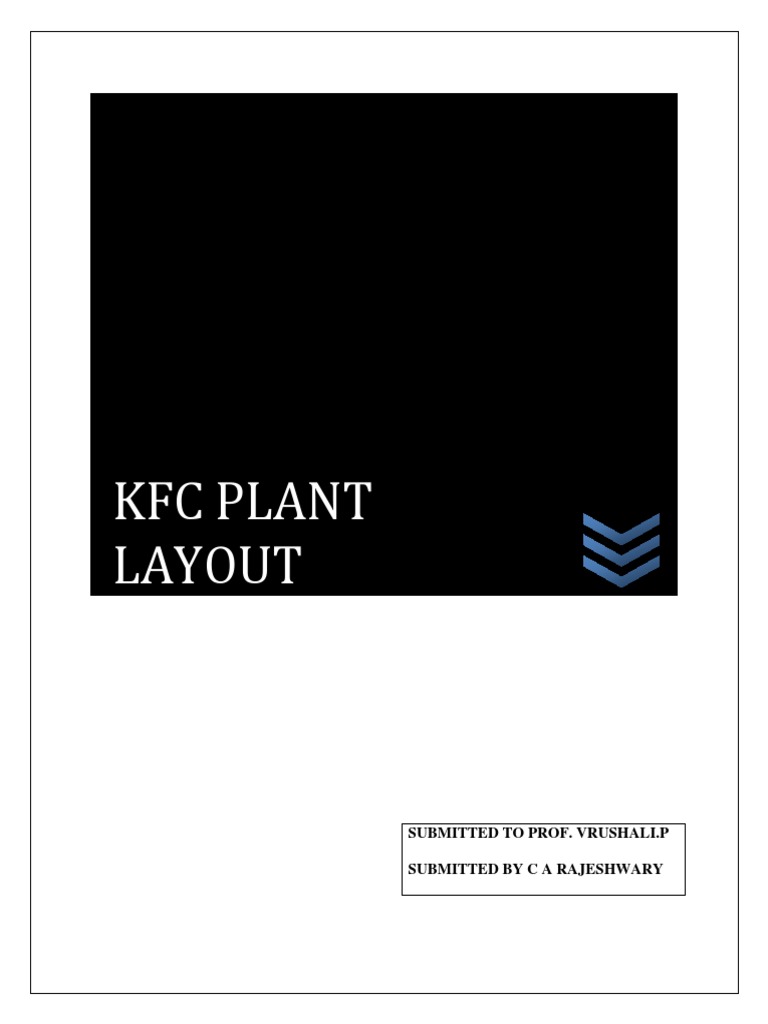 KFC Plant Layout | PDF | Labour Economics | Transport